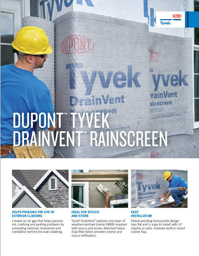 Store - Parksite » 43-D100610 DuPont Tyvek DrainVent Rainscreen ...