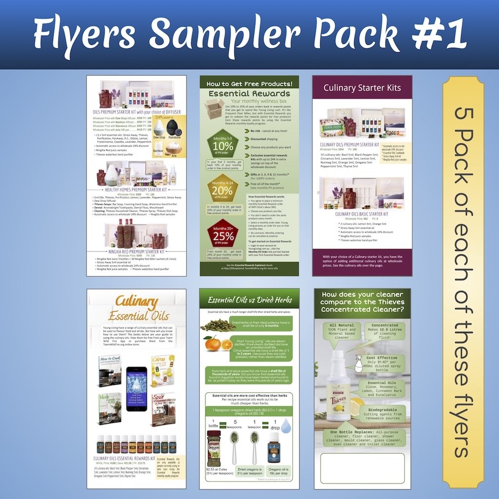 DL Flyers Sampler Pack #1