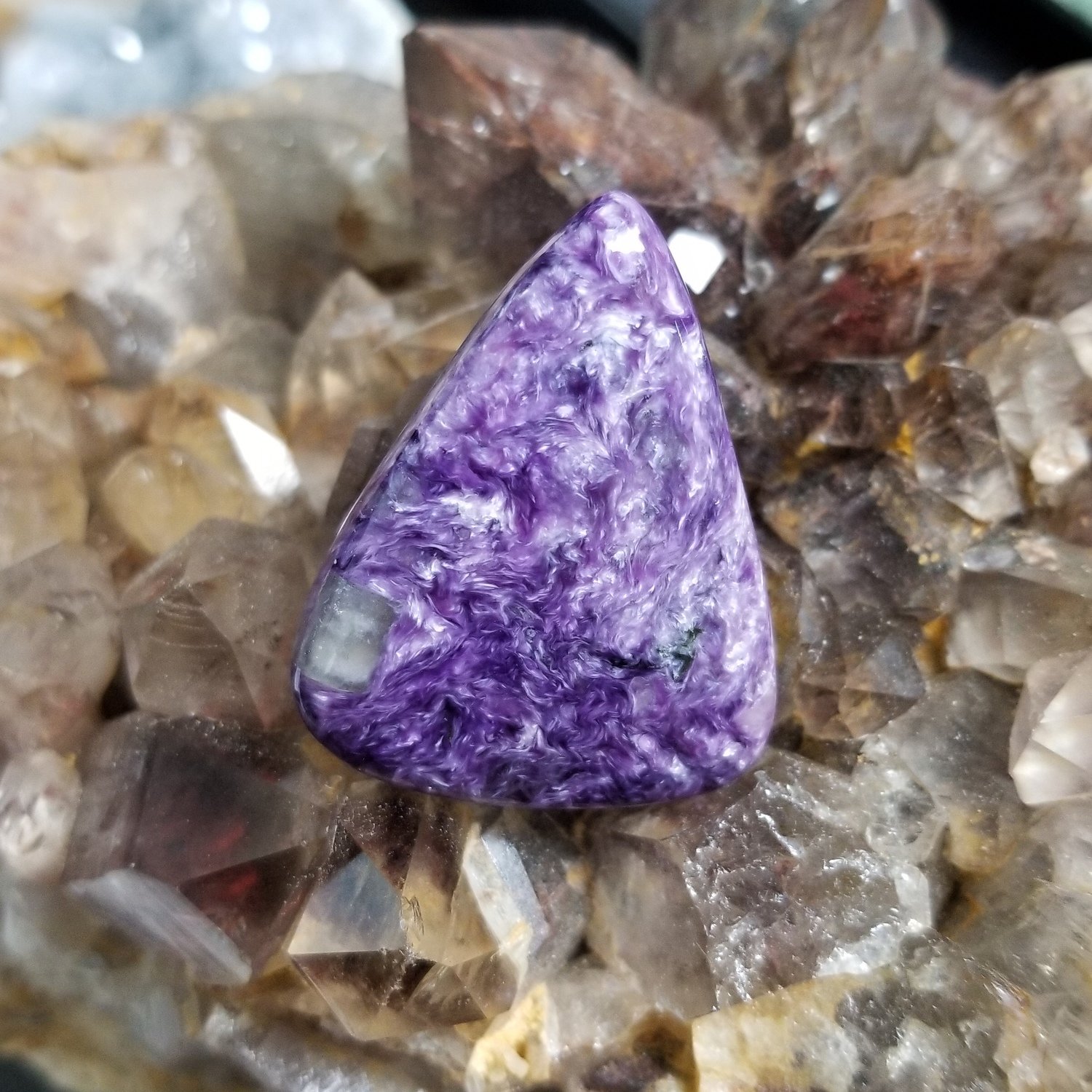 Triangular Charoite Cabochon