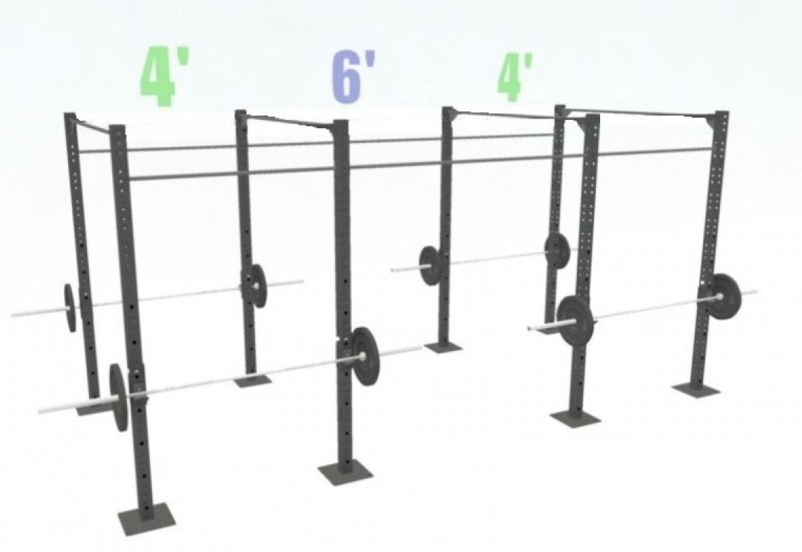 14' FREESTANDING BASIC SINGLE BARS