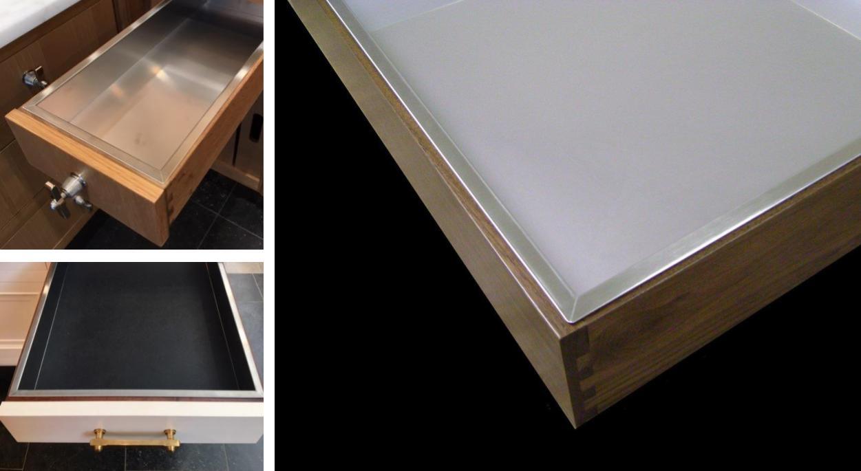 Stainless Steel Drawer Liner Inserts