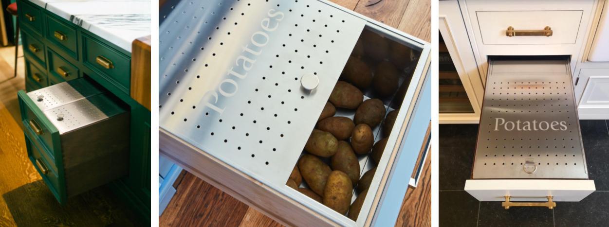Stainless Steel Produce Drawer Inserts