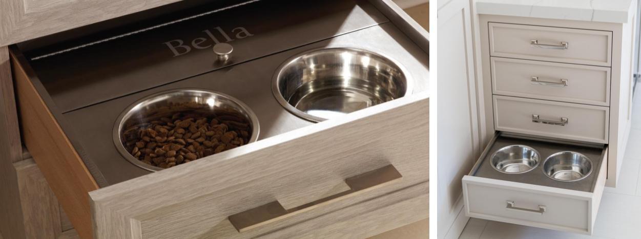 Stainless Steel Pet Feeding Drawer Inserts
