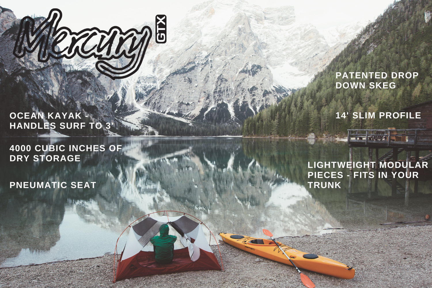 Point65 Expedition/Touring Modular Kayak - Mercury