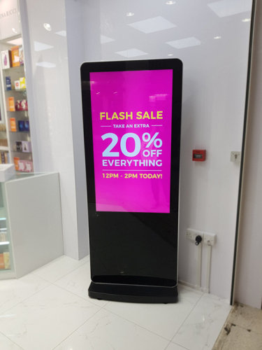 Slimline Freestanding Advertising Display | Totem