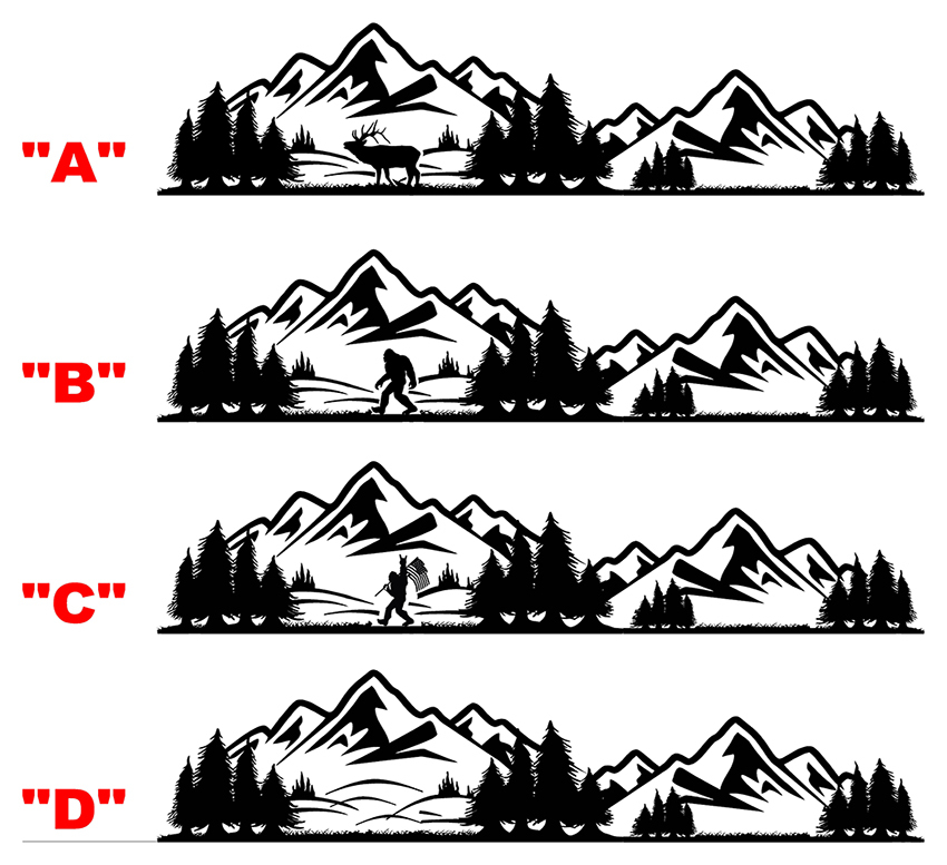 2021-up Ford Bronco Lower Body Large Mountain Graphics Kit – Vinyl ...