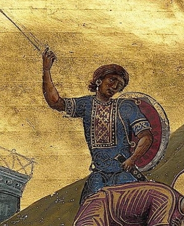 Byzantine tunica with brocade silk - 9-12 century