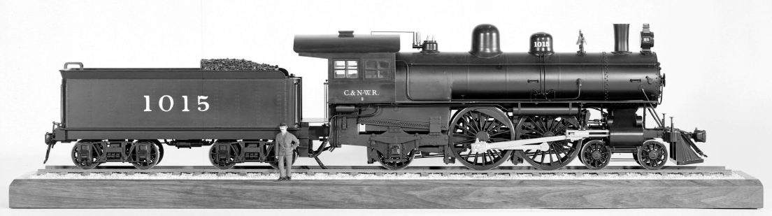 Mantua 396-064 C&NW Class E6 4-4-2 Atlantic Locomotive #1015 HO Scale