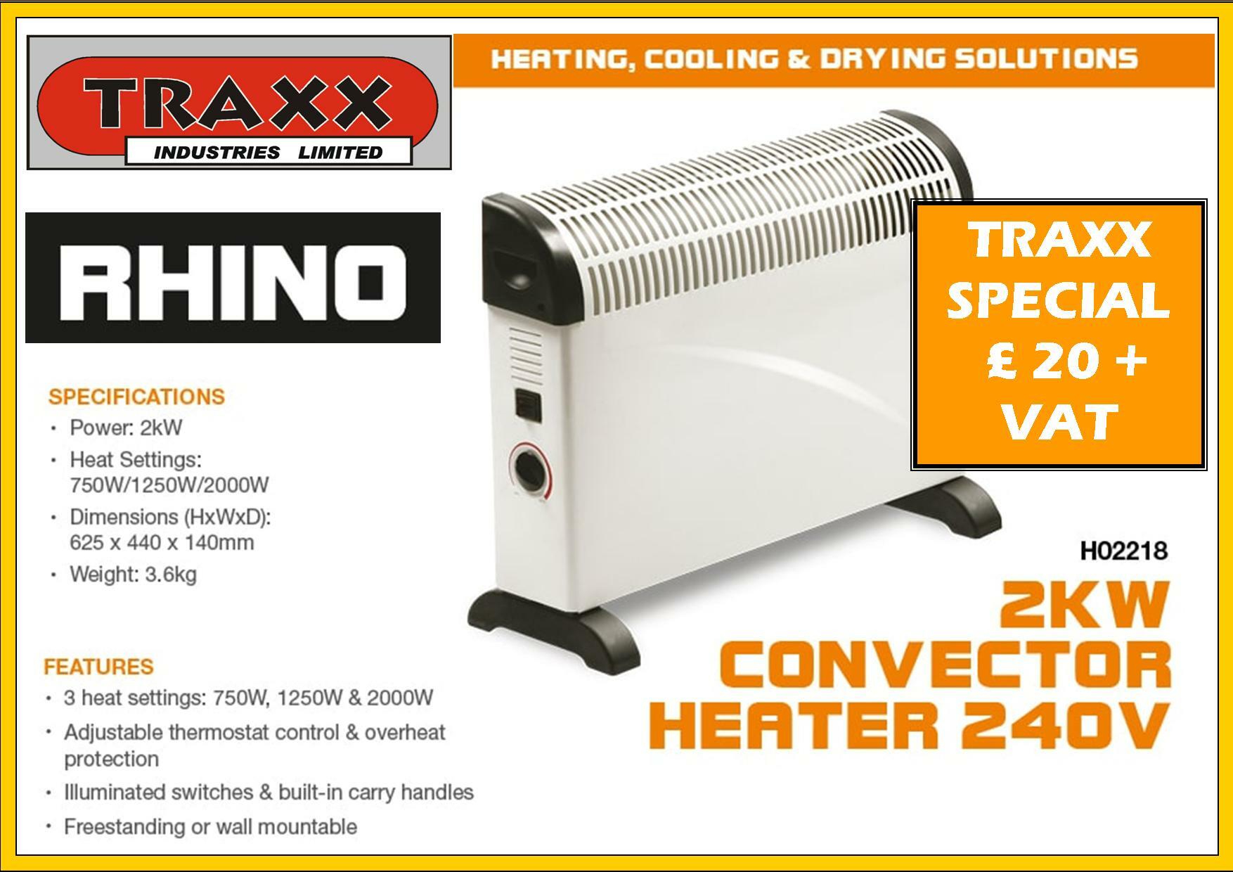 2kW Convector Heater - 2kW 240V
