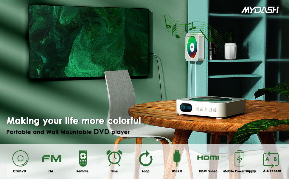 Wall Mountable DVD Player | Mydash