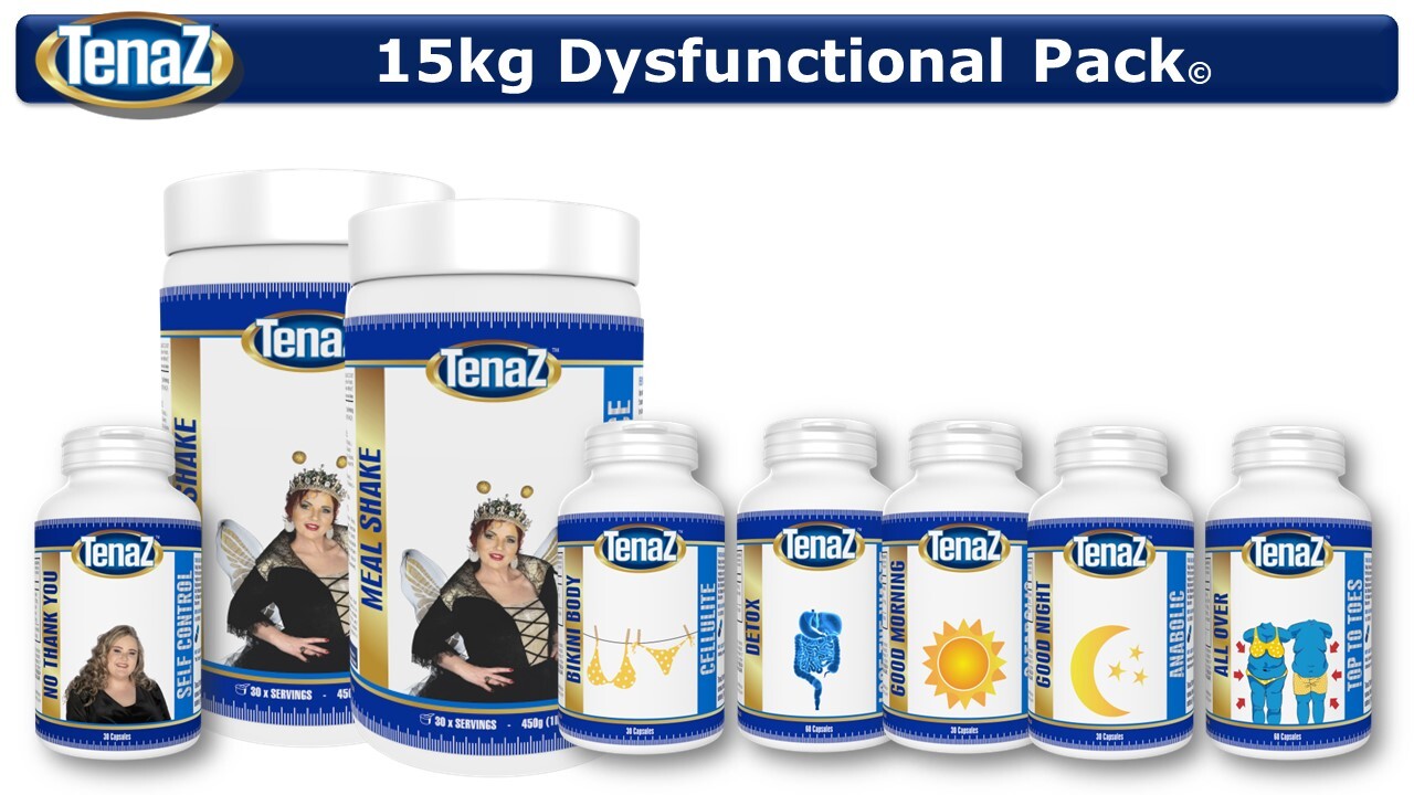 15kg-Dysfunctional Pack - TenaZ Weight Loss Packs