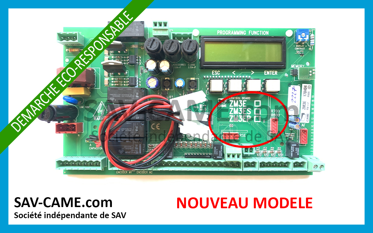 Forfait réparation carte CAME