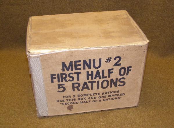 US WW2 10-in-1 Ration Cardboard Box (Reproduction)