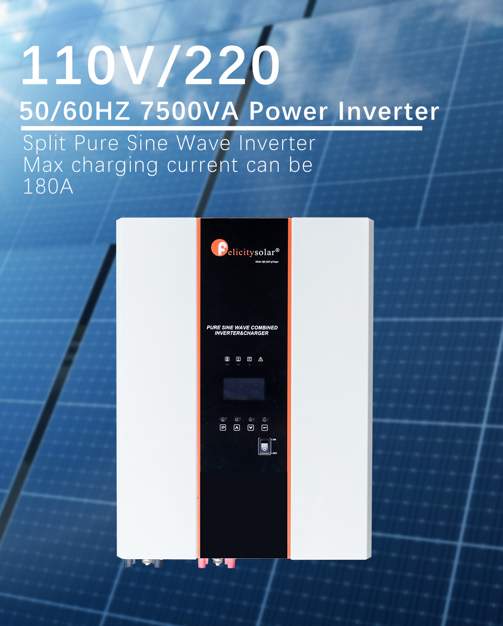 7.5kW Solar Inverter + MPPT: Battery Combo | Felicity Solar