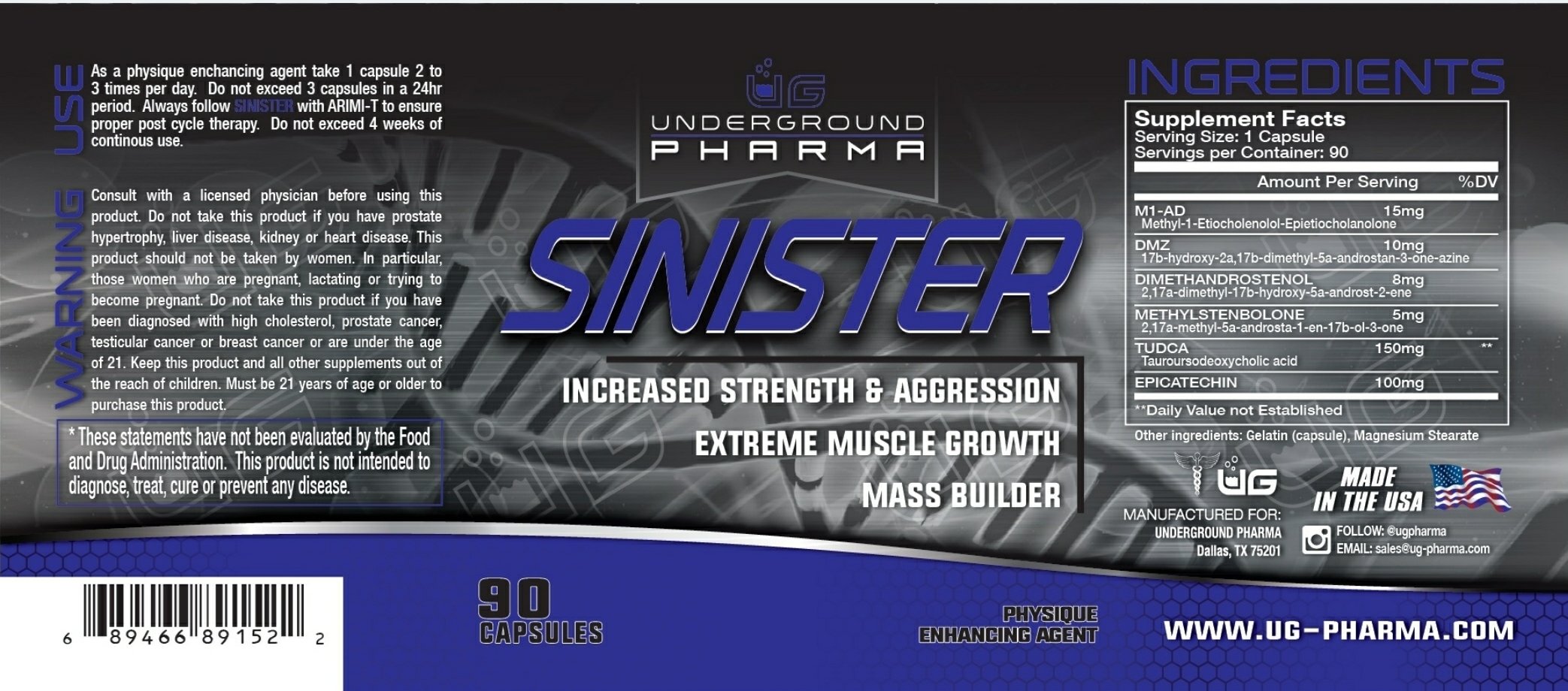 Store - swole-supplements.com | UG PHARMA - SINSTER