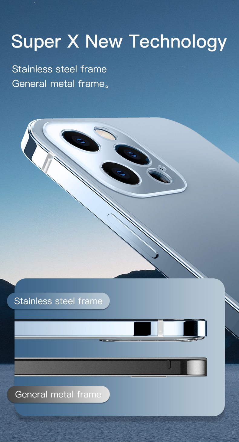 Luxury Stainless Frame IPhone Case.
