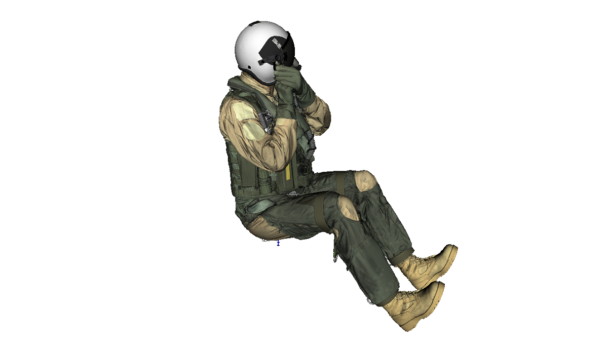 US Navy modern pilot seated 4, thumb up Reedoak 480242 1:48