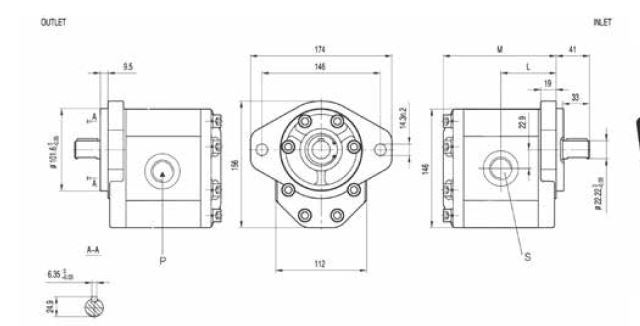 HYDRAULIC GEAR PUMP GROUP 3 SAE B MOUNT - Hydraulic Online - Shop ...
