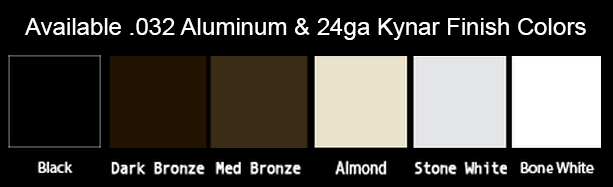 Kynar® Steel Corrugated Square Downspout Strap