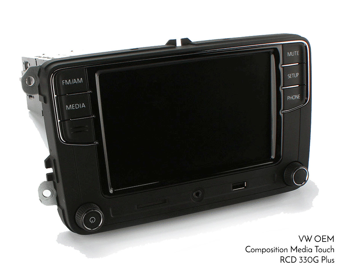 Volkswagen RCD330 Basic - OEM 6.5" Composition media headunit with ...