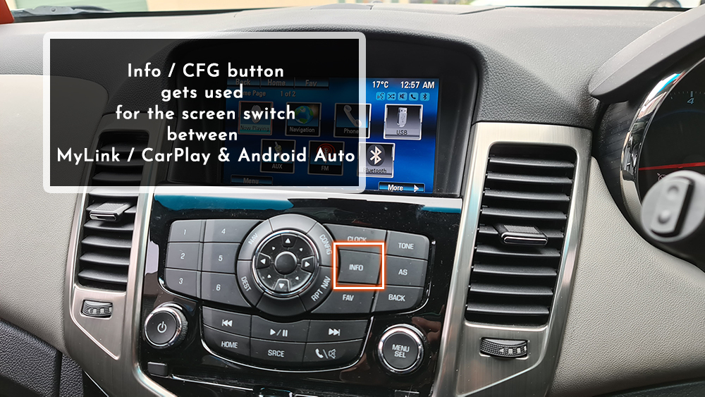Holden / Chevrolet Cruze JH-II MyLink Integrated Android Auto & Apple ...
