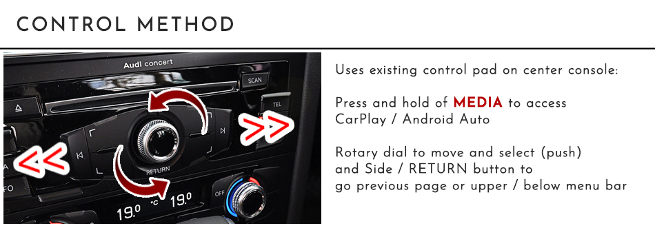 Audi A4 B8 Symphony & Concert [DIAL] - Apple CarPlay & Android Auto ...