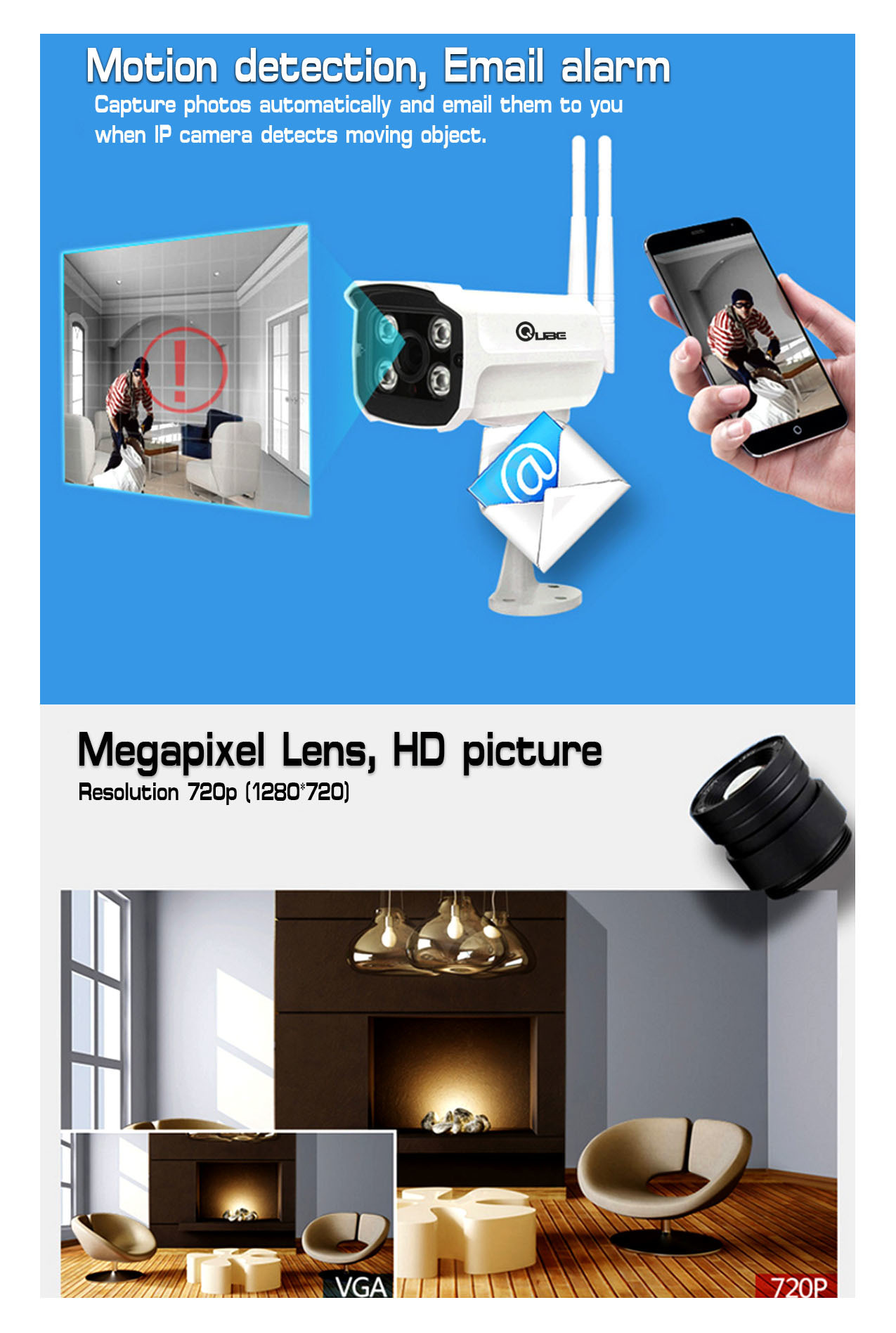 Qube Wifi Outdoor 2.0 CCTV Camera
