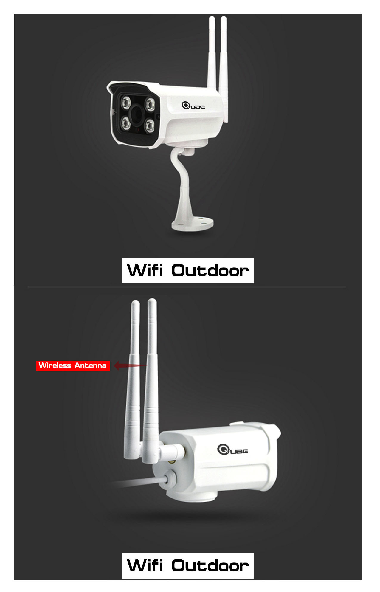 Qube Wifi Outdoor 2.0 CCTV Camera