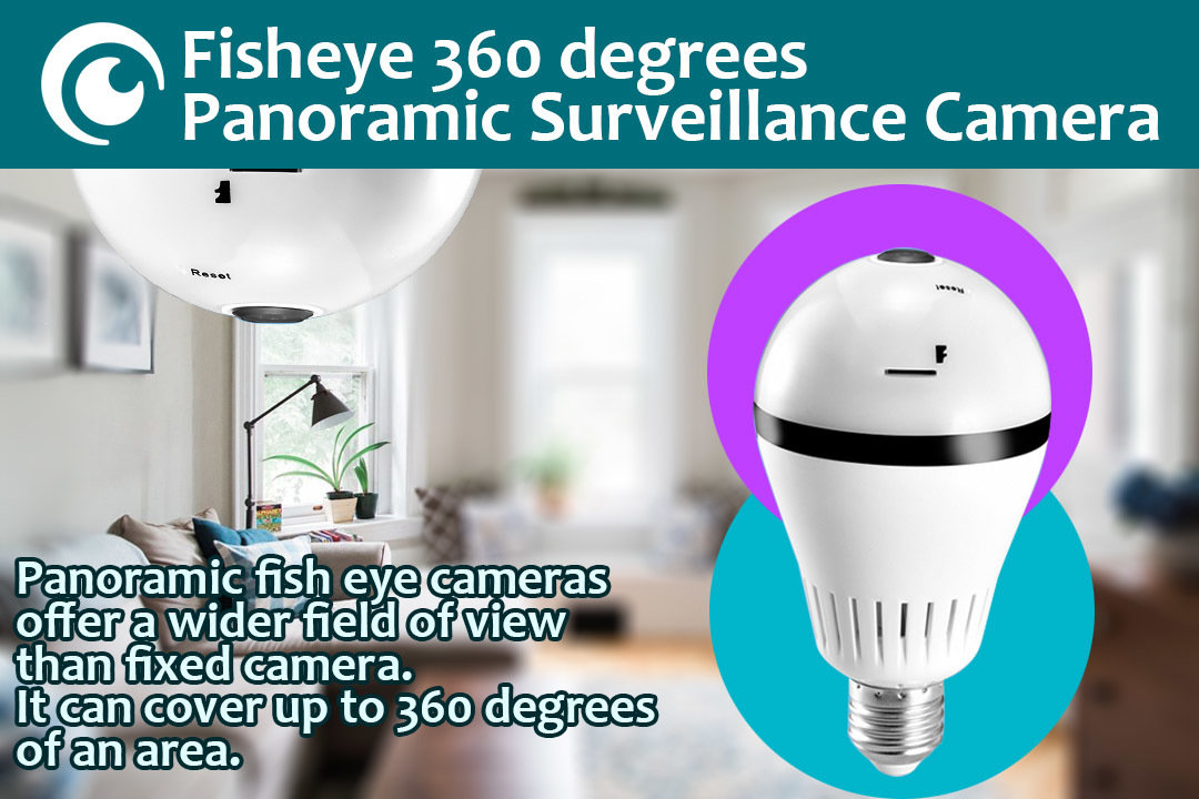 Qube Wifi 360 2.0 Bulb CCTV Camera