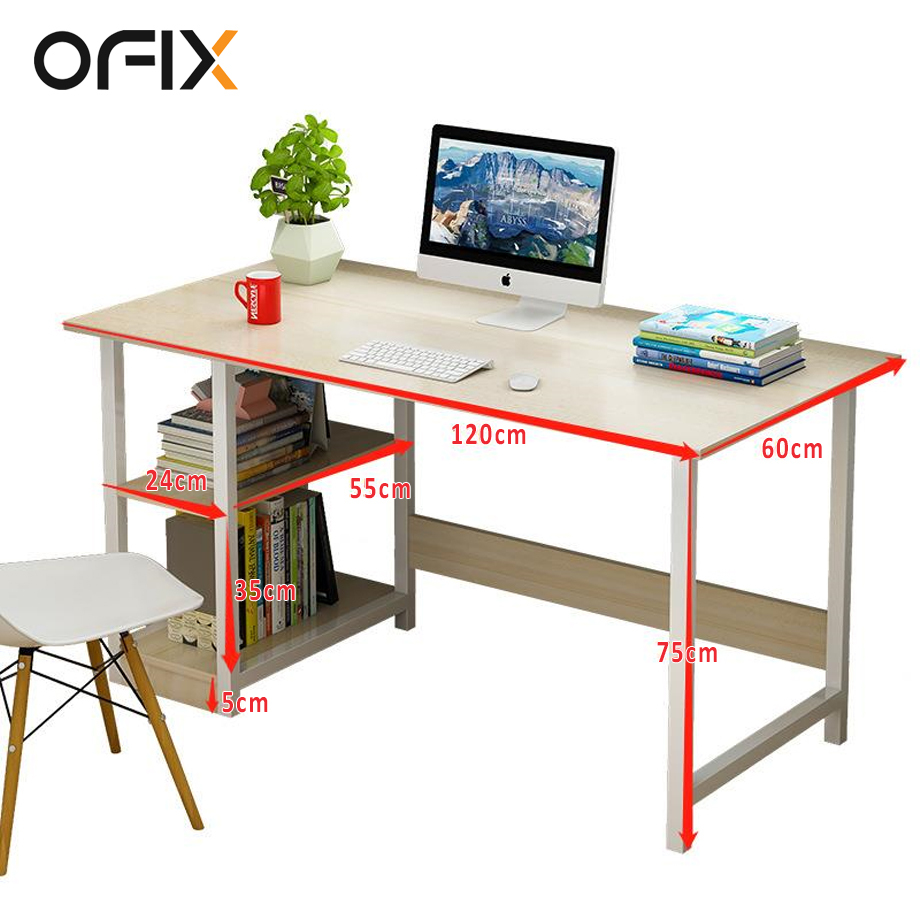 Ofix Desk 18 with Storage (Red, Yellow, Pink, Brown) (120*60)