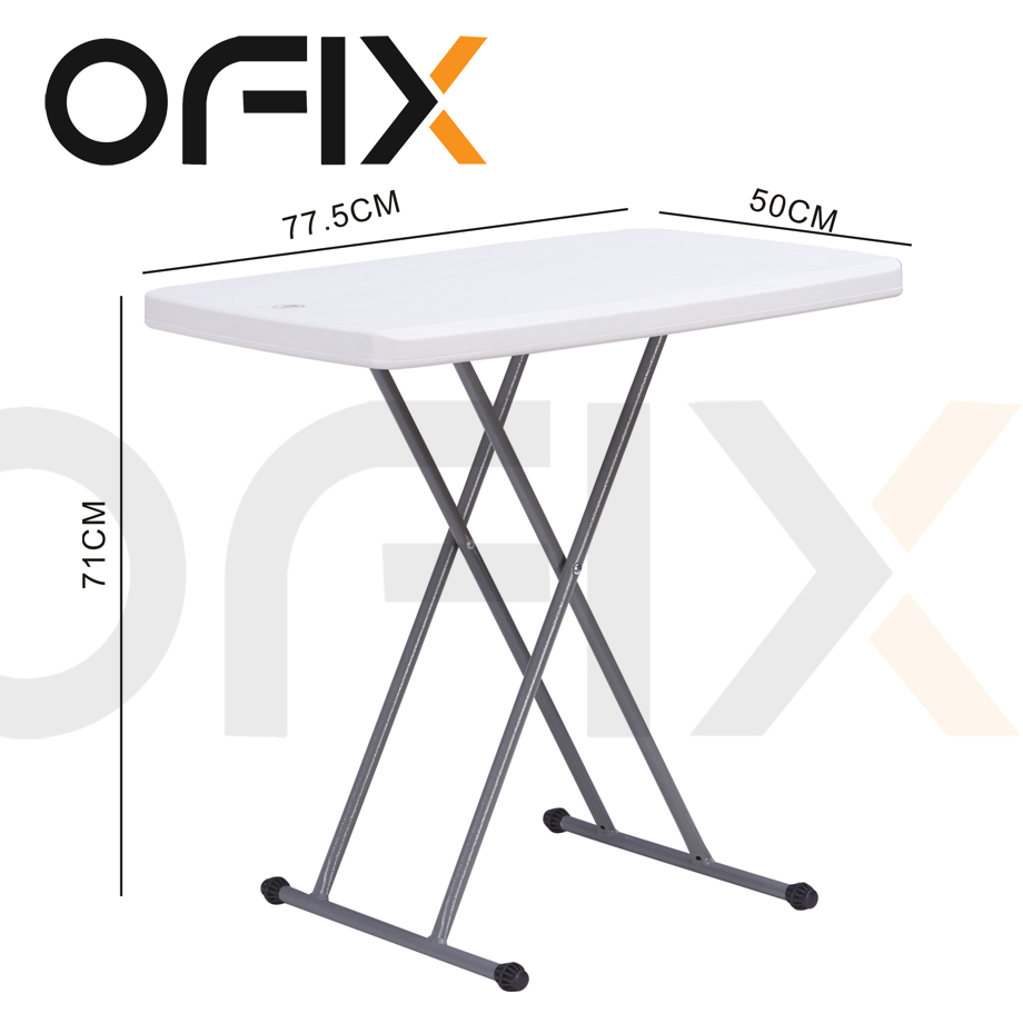 Ofix 2.5FT Height Adjustable Table (77.5*50*47.5) (White)