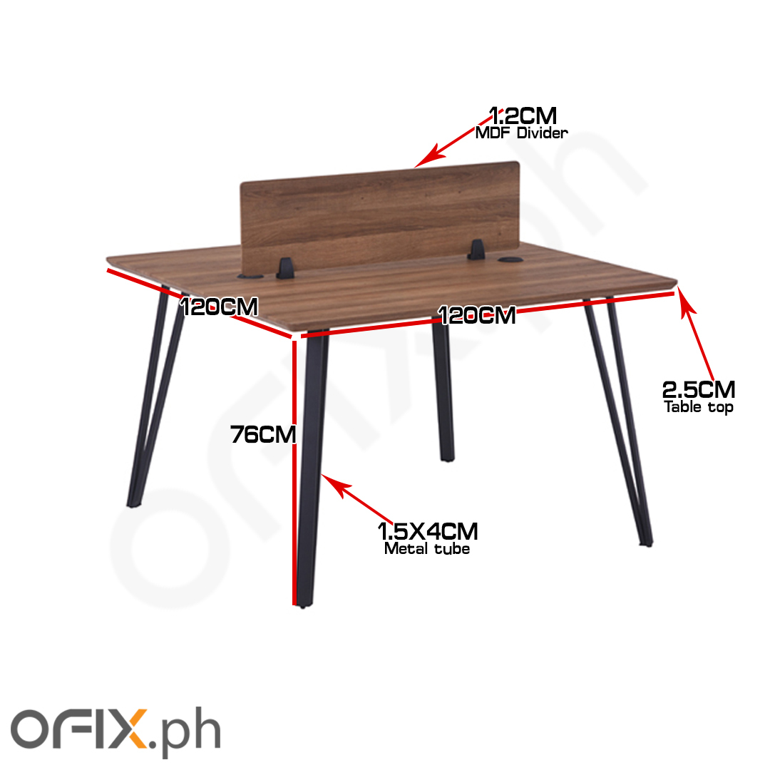 Ofix 303 (120x120) 2 Seaters Desk
