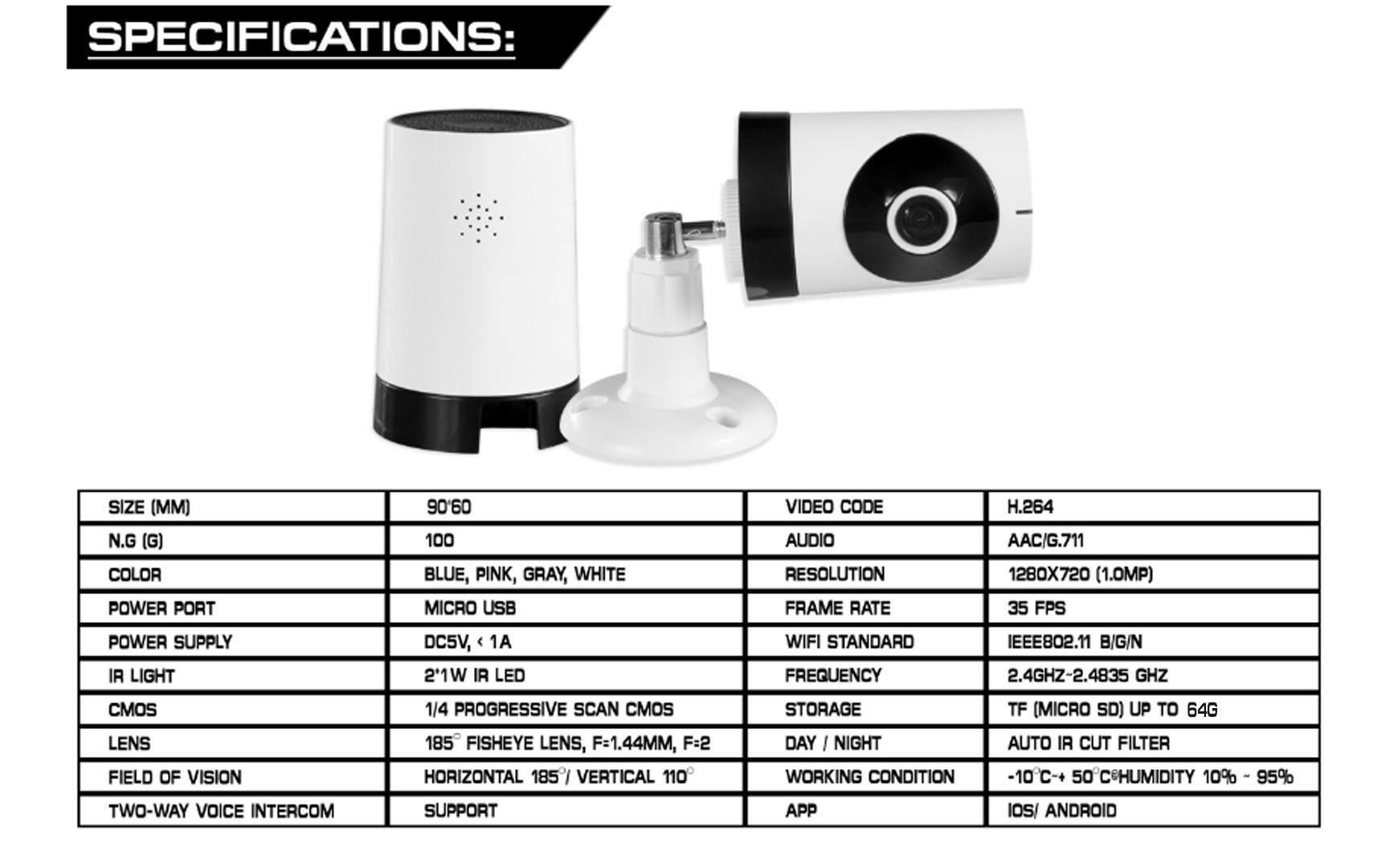 Qube Wifi 180 1.0 CCTV Camera