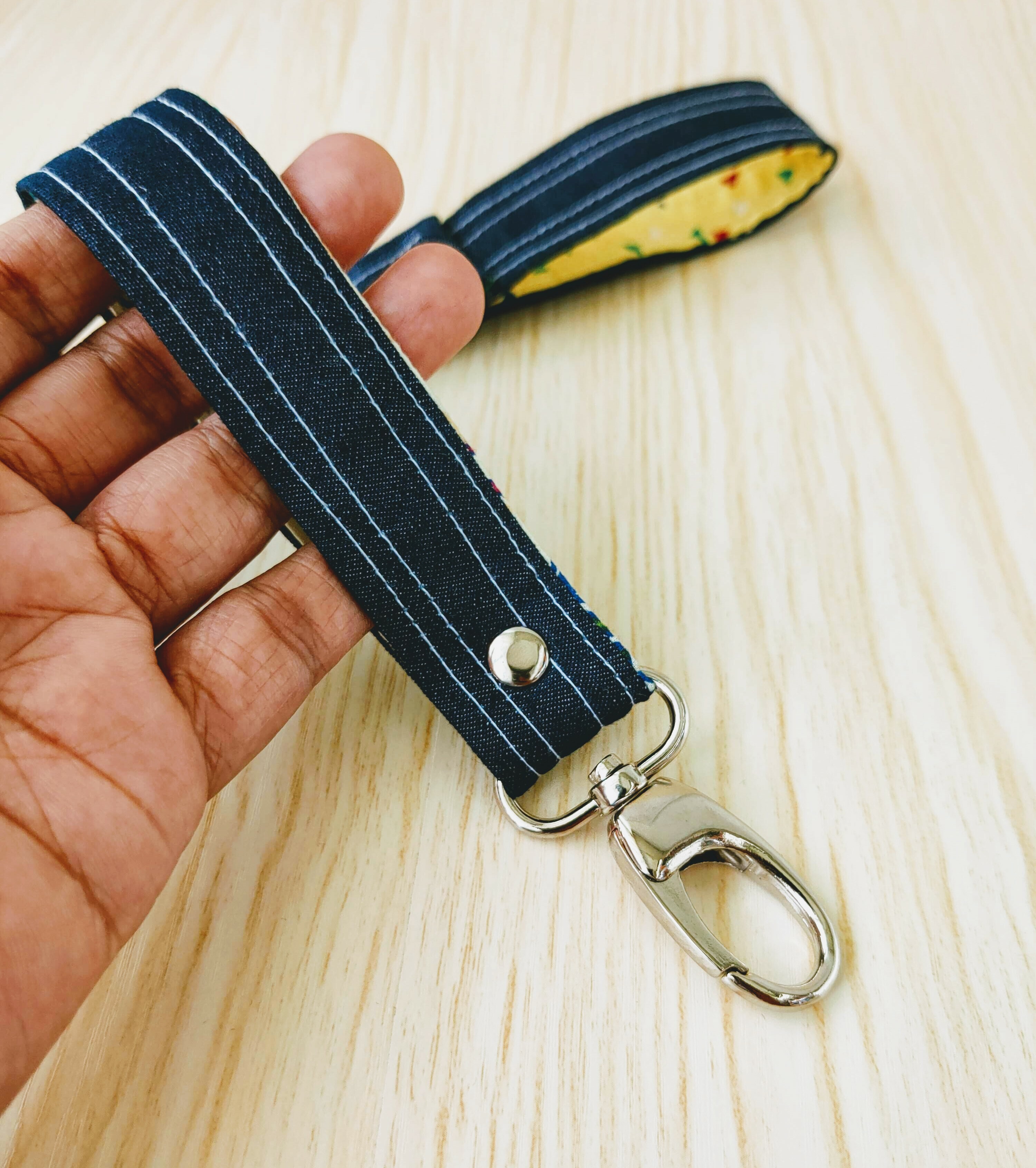 Handmade Denim Keyring
