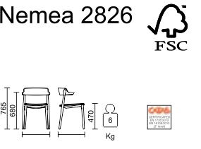Pedrali NEMEA 2826 |sedia|