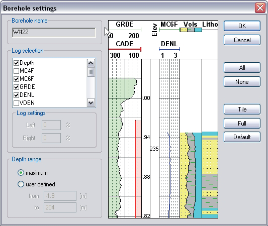 WellCAD Multi-Well Correlation Module