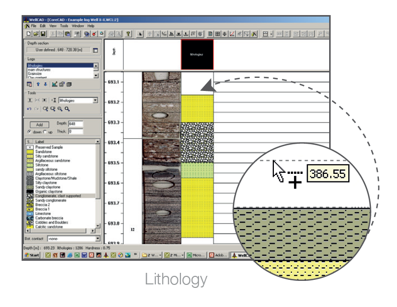 WellCAD CoreCAD Digital Core Description Module
