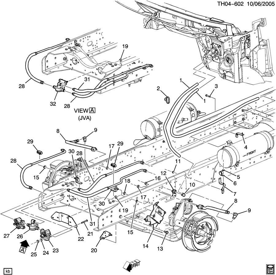 2003-09 C7500 C8500 Complete Front Air Brake Control Valve New 15115017 ...