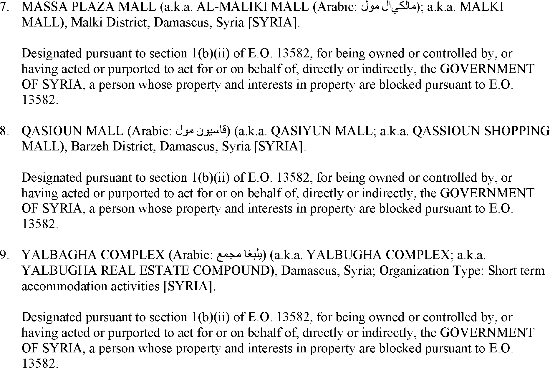 Federal Register :: Notice of OFAC Sanctions Actions