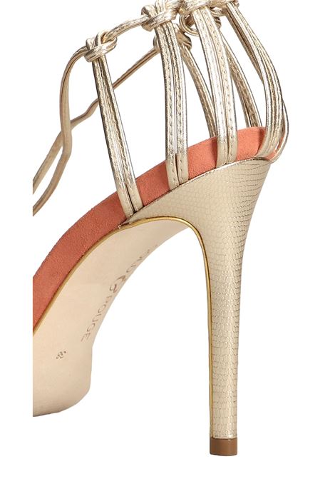 GOLD & ROUGE SANDALI DORITA IN PELLE E CAMOSCIO - GOLD&ROUGE - Finizio ...