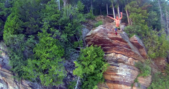 In Vermont, Four Cliff Jumps In One Day | GearJunkie
