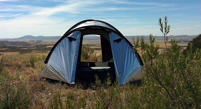 Shiny 'Metal' Fabric Tent Reflects Heat | GearJunkie