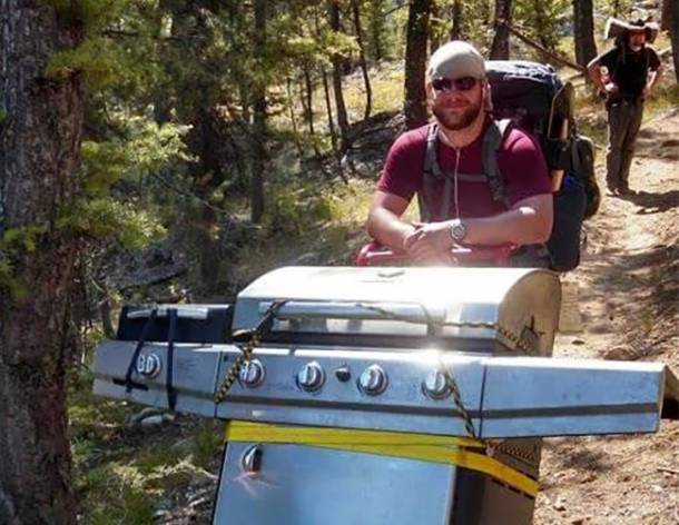 Man Carries Grill 4.5 Miles To Propose Marriage | GearJunkie