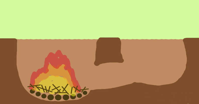 How To Build 'Stealthy' Fire In Hole In Ground | GearJunkie