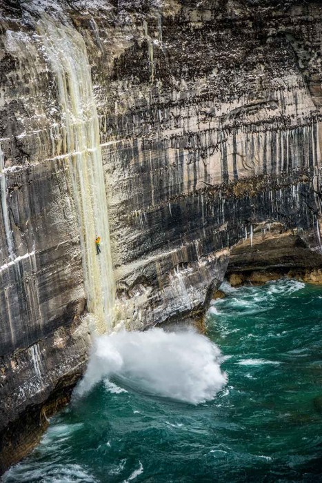 Frozen Falls, Crashing Waves: 'Michigan Ice Film' Reveals Lake Superior ...