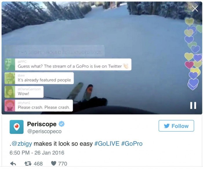 GoPro, Periscope Team Up For Live Broadcasting | GearJunkie