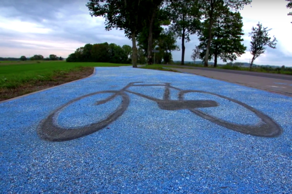 Solar-Charged Bike Path Glows In The Dark | GearJunkie