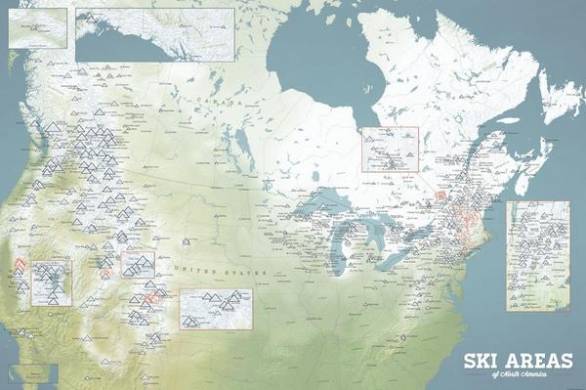 Mapped: Ski Areas Of North America | GearJunkie