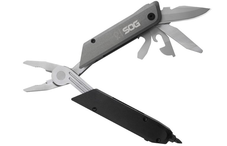 SOG Belt Buckle Hides Blade, Fold-Open Multitool | GearJunkie