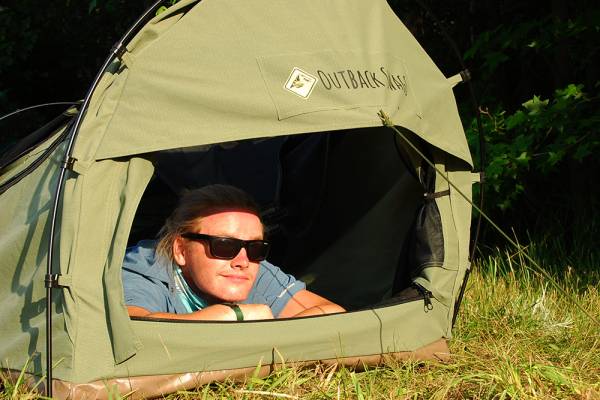 Camp Like An Aussie: Canvas 'Swag' Tent Review | GearJunkie